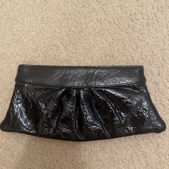 Lauren Merkin | Bags | Lauren Merkin Black Patent Leather Clutch Purse ...